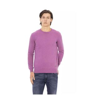 Baldinini Homme, Pulls, Violet, Taille: L Pull Ras du Cou Tendance