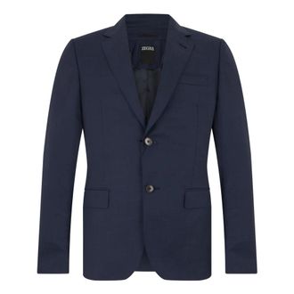 Ermenegildo Zegna Einknopf-Wolljacke - - Jackets - Herren - Blau - M