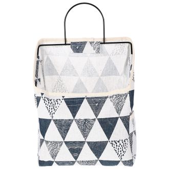 DOITOOL H&auml;ngende Stofftasche Mit Metallrahmen Platzsparend Zusammenfaltbar F&uuml;r B&uuml;ro Und Studentenwohnheim Ohne Bohren T&uuml;r Befestigt Gro&szlig;e &Ouml;ffnung F&uuml;r Einfache