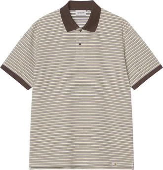 Carhartt Work in Progress Homme, Tops, Beige, Taille: XL SS Dion Polo