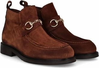 Lince Lince Bottine &agrave; fermeture &eacute;clair d&eacute;corative m&eacute;tallique confortable | Semelle en caoutchouc | Semelle int&eacute;rieure en gel amovible | I52405 | Fabriqu&eacute;es 