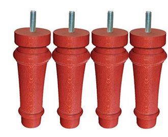 Margit Brandt Royal Louis XVI 3700527827575 Bettbeine, Holz, 15 cm, Kirschbaum, 4 Stück