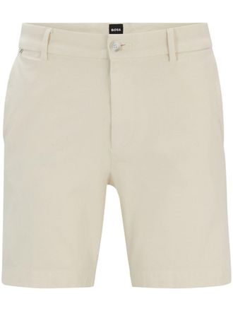 BOSS short chino en coton stretch - Tons neutres