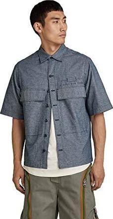 G-Star G-Star Homme Chemise Pocketony Service Regular, Multicolore (nitro/white D21083-D123-D142), M