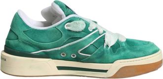 Dolce & Gabbana Homme, Chaussures, Vert, Taille: 44 EU New Roma Low Top Baskets