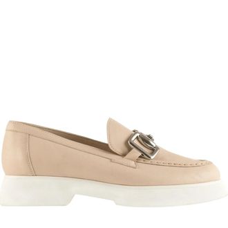 H&ouml;gl Stilvolle Beige Lederloafers - - Shoes - Damen - Beige - 41 EU