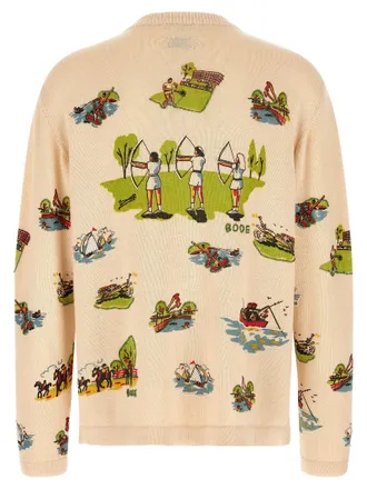 Bode Mens Multicolor Merino Wool Cardigan Clothing