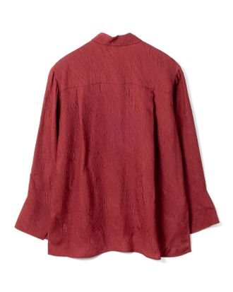 Lanvin Textured Loose-Fit Shirt - Red