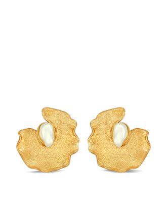 Oscar De La Renta boucles doreilles à perles