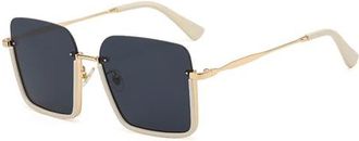 Generic Lunettes De Soleil Carr&eacute;es En M&eacute;tal, Grande Monture, For Hommes Et Femmes, Style D&eacute;coratif, Id&eacute;ales For Les Vacances, Les S&eacute;ances Photo En Ext&eacute;rieur, 