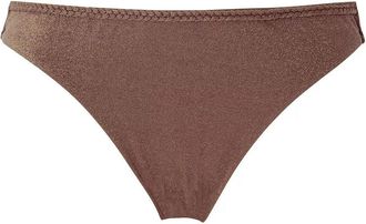 Brigitte Bardot Slip de bain marron Folk