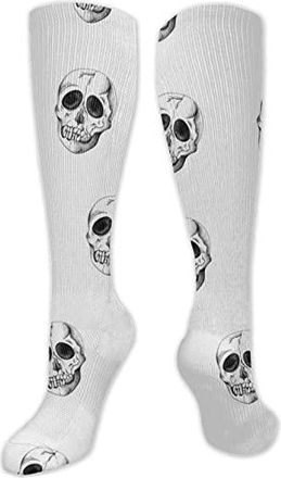 IUBBKI Chaussettes longues vintage à motif tête de mort Chaussettes respirantes pour homme Chaussettes chaudes pour la fête des mères, les hommes, Noël,, Com