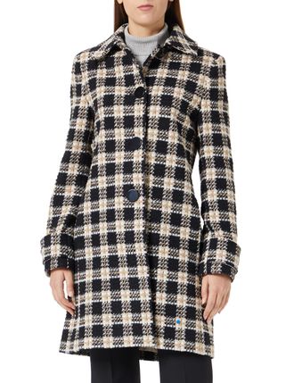 Sisley Sisley Damen 2EJFLN01O Wool Blend Coat, Multicolor 901, 36