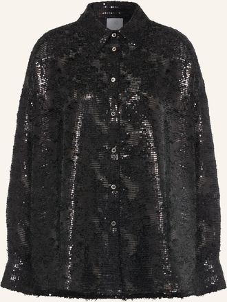 Bogner Bluse Mit Pailletten schwarz