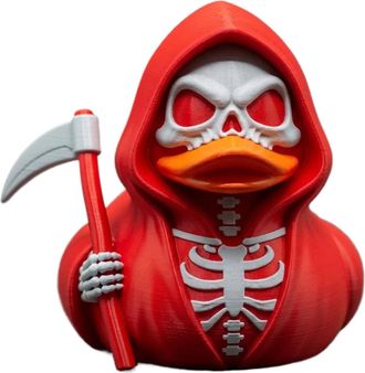 Generic Halloween Skeleton Ducks Dekoration - Sensenmut Schädel Duck Statue | Entendekoration Für Gruselige Halloween -Dekorationen | Gothic Statue Ornament S