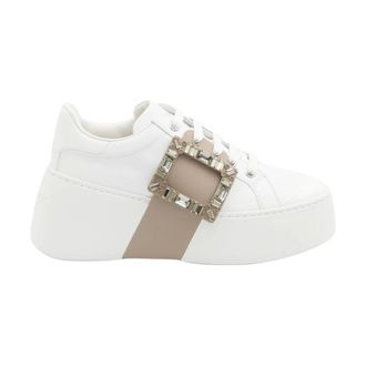 Roger Vivier Femme, Chaussures, Blanc, Taille: 38 EU Viv Skate Baskets