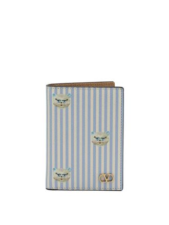 Valentino Garavani Portemonnaies - Vlogo Signature Card Holder - Gr. unisize - in Grau - f&uuml;r Damen