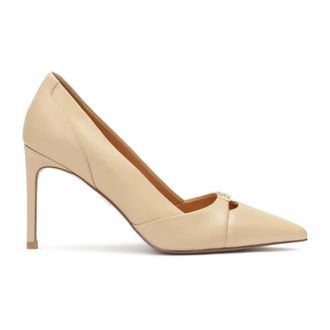 Kazar Stiletto-Pumps mit ausgeschnittener Oberseite vorne - - Shoes - Damen - Beige - 41 EU