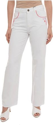 Pennyblack Femme, Jeans, Blanc, Taille: 40 FR Jeans Brod&eacute;s