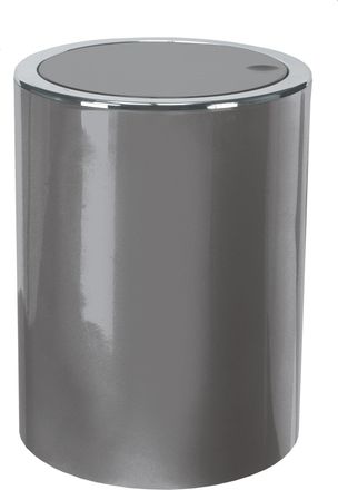 Kleine Wolke Kosmetikeimer Clap Mini, ABS, Platin, 1,5 Liter 12,8 cm x 16,2