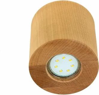 Licht-Erlebnisse Plafonnier Bois Moderne GU10 Naturel Spot de plafond