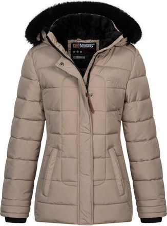 Geographical Norway Steppjacke Damen Steppjacke Parka Winterjacke Warm Gesteppt Outdoor Jacke Kapuze