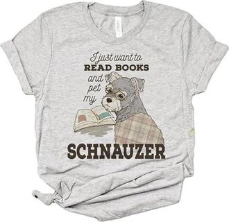 Keephen Femmes Schnauzer Graphique T-Shirts Dr&ocirc;le Schnauzer Impression 3D Manches Courtes Col Rond &Eacute;t&eacute; Maman de Chien Pullover Tops