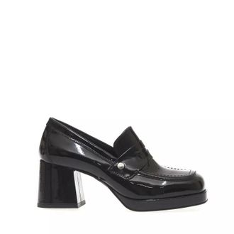 Poesie Veneziane Hohe Schuhe - Patent Moccasin Heel - Gr. 36 (EU) - in Schwarz - f&uuml;r Damen