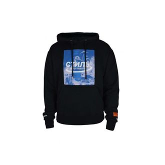 Heron Preston Homme, Sweatshirts et sweats &agrave; capuche, Noir, Taille: XS Herons Halo Sweat &agrave; capuche