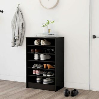 Les Tendances Armoire à chaussures Noir 60x35x92 2