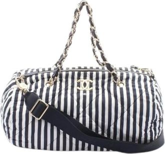 Chanel Pre-owned Sac bandouli&egrave;re 2-en-1 en nylon et cuir Coco Mark - Femme - Pre-owned - Multicolore - Taille: ONE Size
