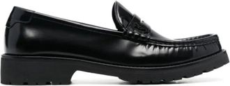 Saint Laurent Loafer - Oxford Leather Loafers - Gr. 41 (EU) - in Schwarz - für Damen