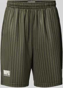 Wood Wood Regular Fit Shorts mit Label-Print Modell Lama