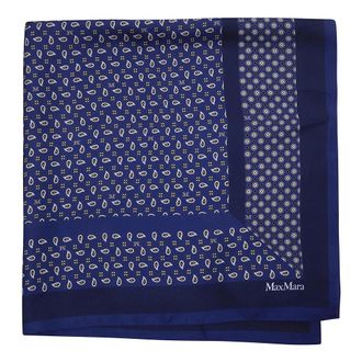 Max Mara Femme, Accessoires, Bleu, Taille: ONE Size Mxacarre Classic Foulard