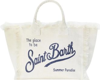 Saint Barth Femme, Sacs, Blanc, Taille: ONE Size Colette Linen