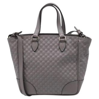 Gucci Pre-owned Sac port&eacute; main Small Bree Micro Guccissima - Femme - Pre-owned - Gris - Taille: ONE Size