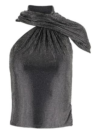 Giuseppe Di Morabito haut drapé à détails de clous - Noir