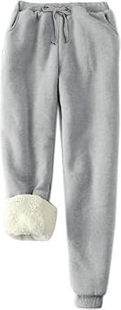 Generic Pantalon de surv&ecirc;tement pour homme avec doublure en polaire pelucheuse - Grande taille - Couleur unie - V&ecirc;tements de printemps - Legging Harun d&eacute;contr