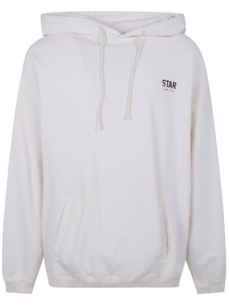 Golden Goose Star Unisex Oversize Hoodie Vintage Treatment Star Gold