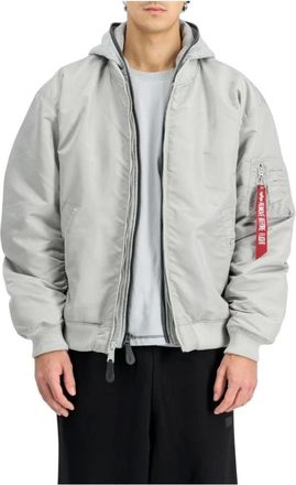 Alpha Industries Homme, Vestes, Gris, Taille: L Flight Nylon Jacket