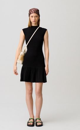 Claudie Pierlot Robe maille pliss&eacute;e