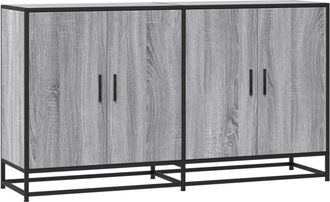 vidaXL Sideboard Grau Sonoma 134x35x76 cm Holzwerkstoff - Vidaxl
