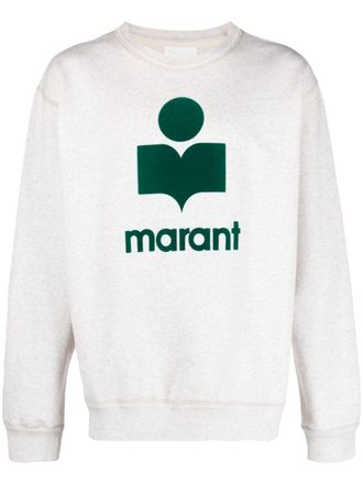 Isabel Marant sweat &agrave; logo floqu&eacute; - Gris
