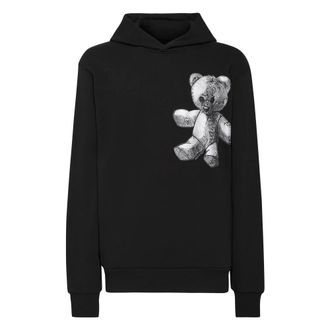Philipp Plein Hoodie Sweatshirt Paisley Teddy Bear - - Sweatshirts & Hoodies - Herren - Schwarzk - 3XL