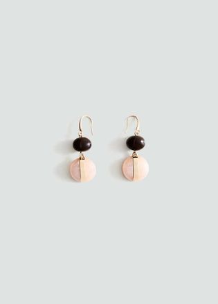 Mango Boucles doreilles r&eacute;sine combin&eacute;es or - Femme - Taille unique - MANGO