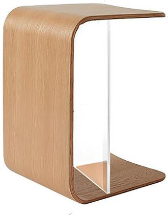 Generic U-förmiger Beistelltisch, Endtisch Für Natürliche Holzkante, C-Form-endtisch Für Couch Und Bettsofa-Laptop Hinternetisch Für Wohnzimmer Und Kleine Räu