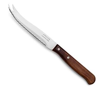 Arcos Käsemesser - Serrierte Edelstahlklinge 105 mm - Holzgriff - Edelstahlnieten - Serie Latina