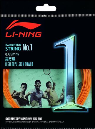 Li-Ning 10 m Badminton Schläger-Saite No. 1 orange