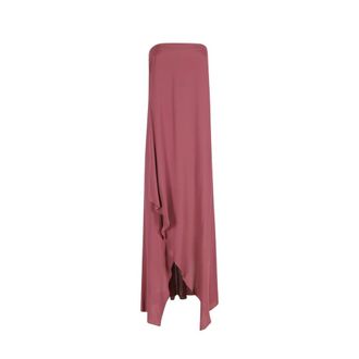 Semicouture Femme, Robes, Rose, Taille: 38 FR Robe Maxi &agrave; Encolure Bandeau