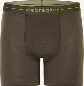 Icebreaker Funktionsw&auml;sche-Boxershorts Anatomica Aus Merinowolle gruen